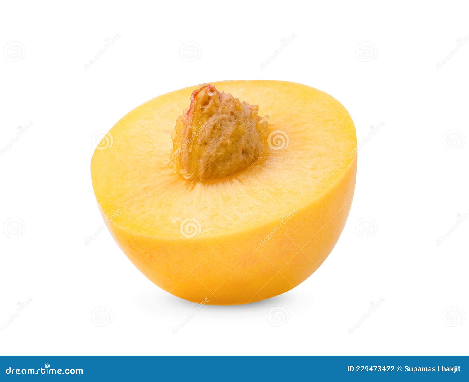 Half Nectarine Isolated on White Stock Photo - Image of fruit ...