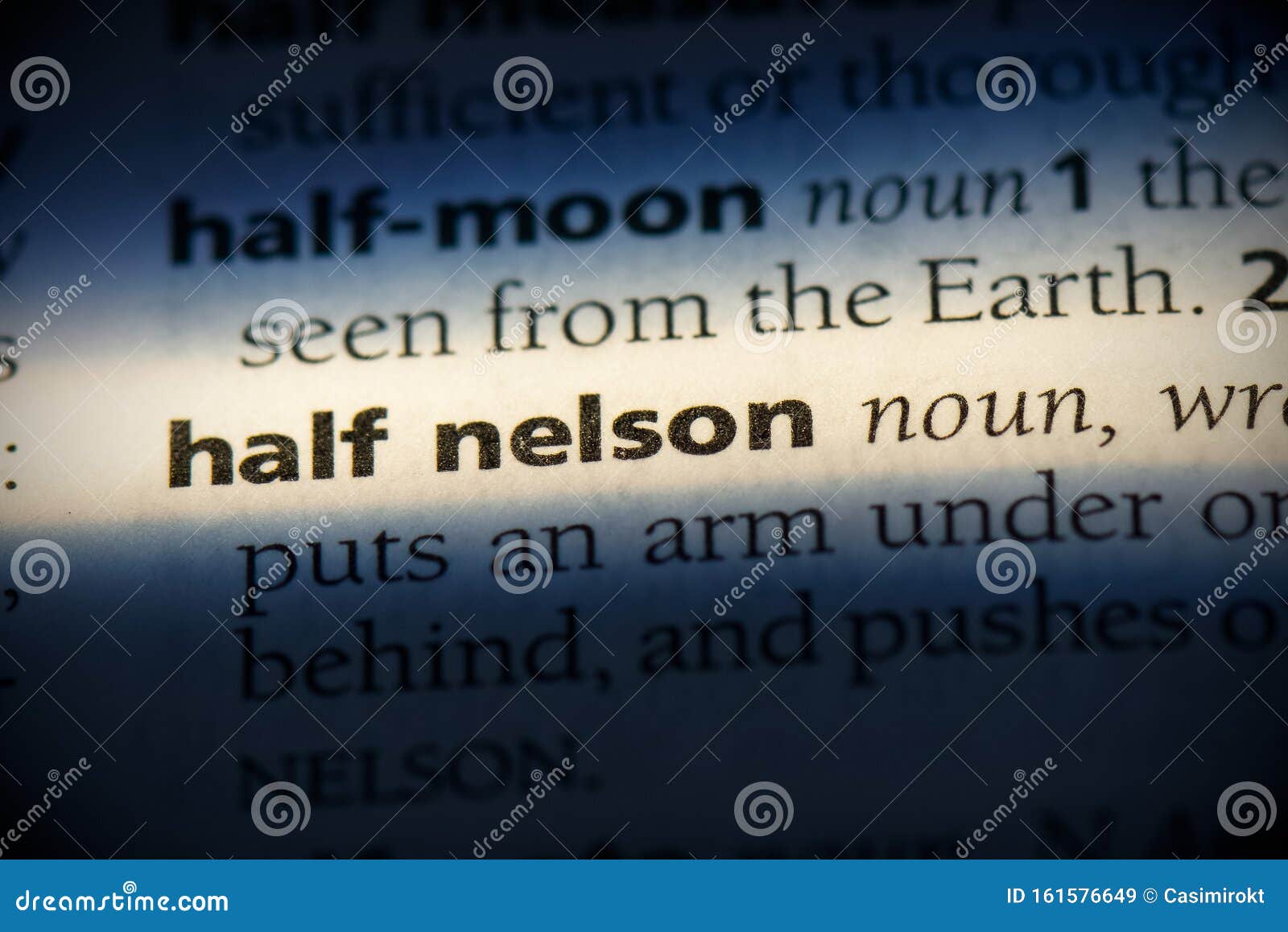 Half nelson stock image. Image of detail, education - 161576649