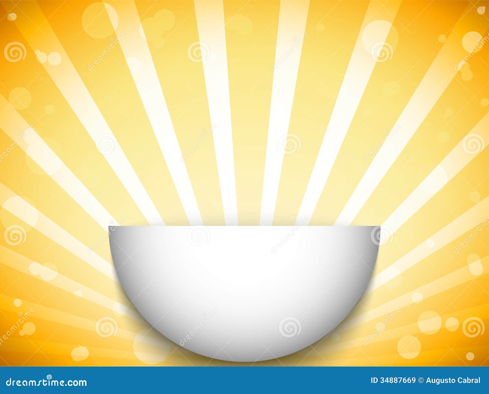 Half Open Circle with Yellow Stripes Stock Illustration - Illustration ...