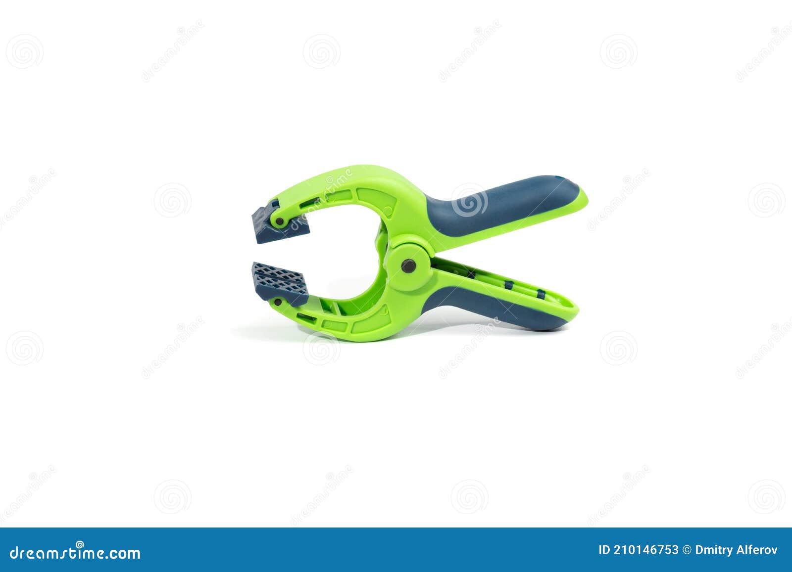 Half-open Construction Clamp on a White Background, Construction and ...