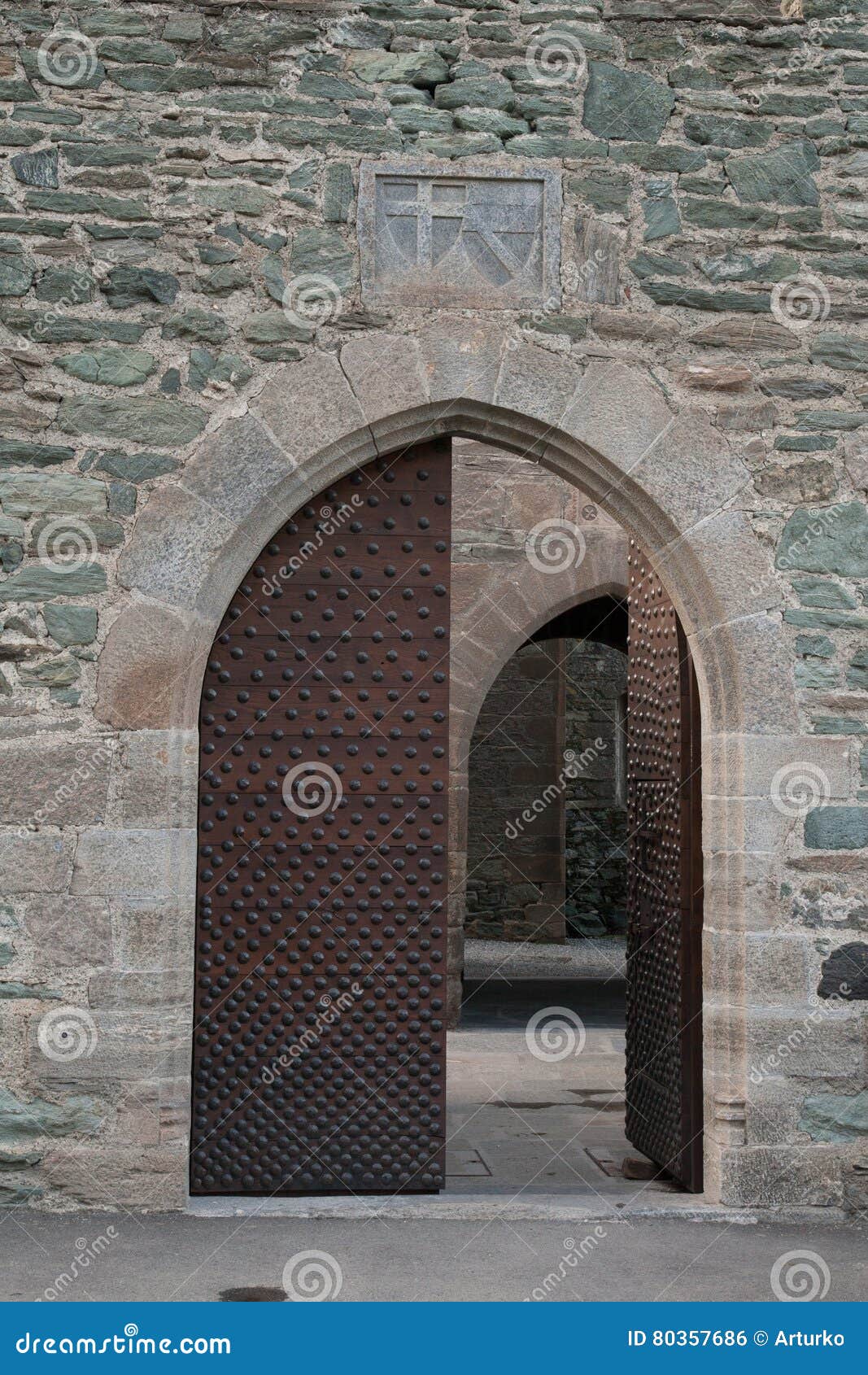 Half-open door stock photo. Image of detail, ages, door - 80357686