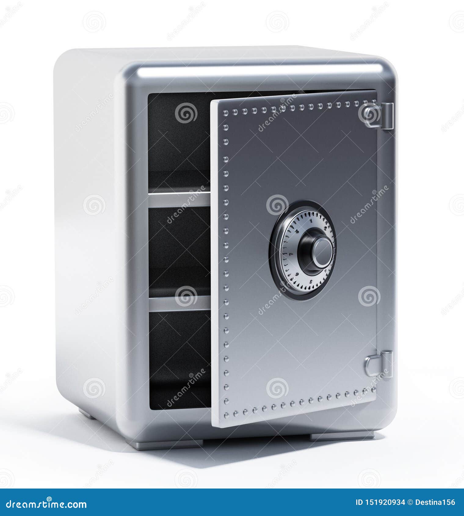 Half-open Bank Vault Door On White Cartoon Vector | CartoonDealer.com ...