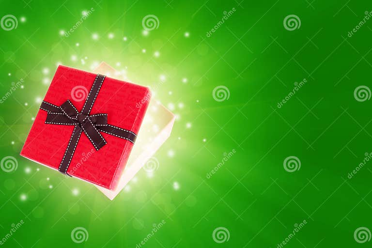 Half open gift box stock image. Image of fireworks, decoration - 35643725