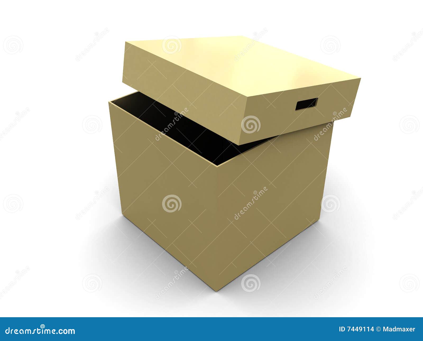 Half opened box stock illustration. Illustration of container - 7449114