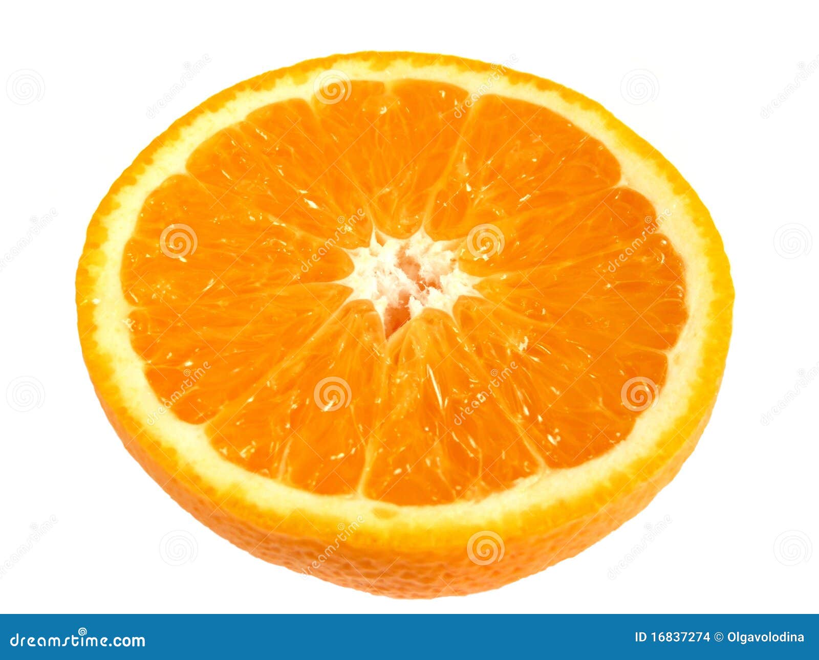 Half an orange stock photo. Image of orange, vitamins - 16837274