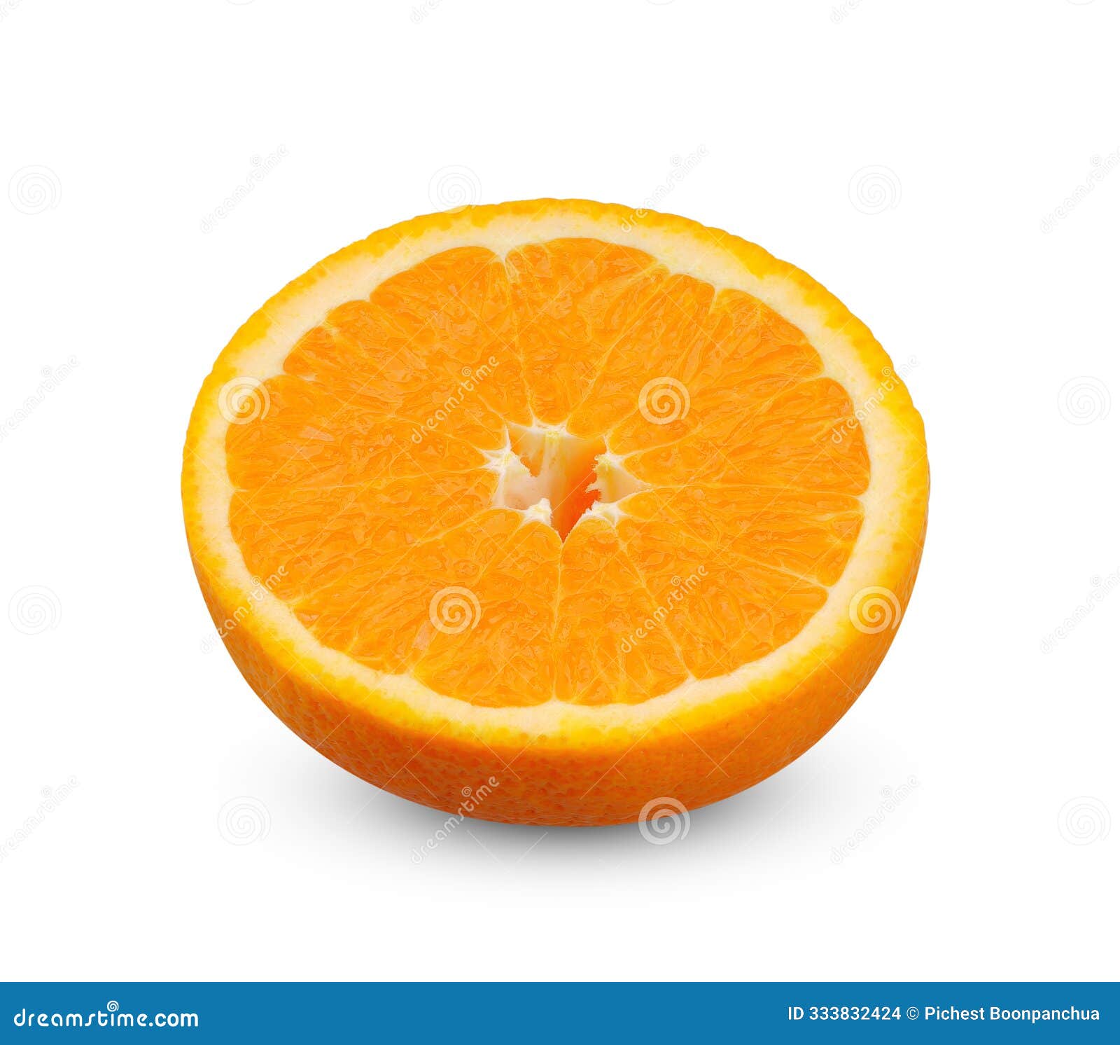 Half Orange Fruit Isolated on White Background Stock Photo - Image of ...