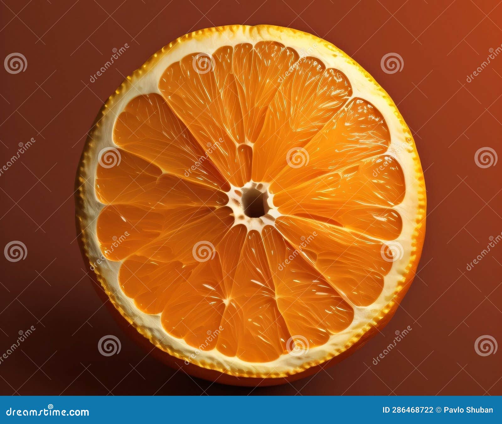 Half an orange stock illustration. Illustration of food - 286468722