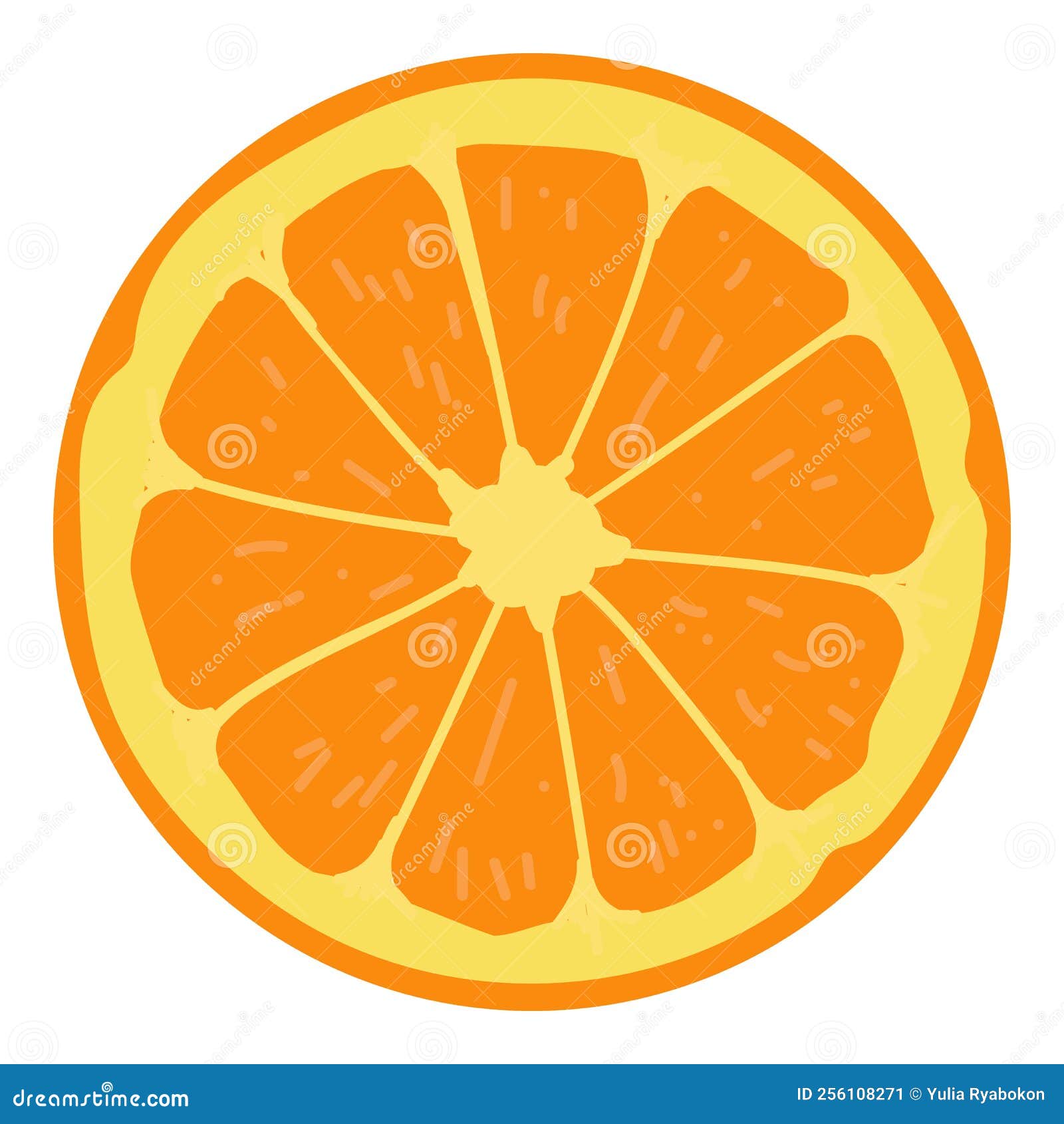 Half Orange Icon Cartoon Vector. Fruit for Mulled Wine Stock Vector ...