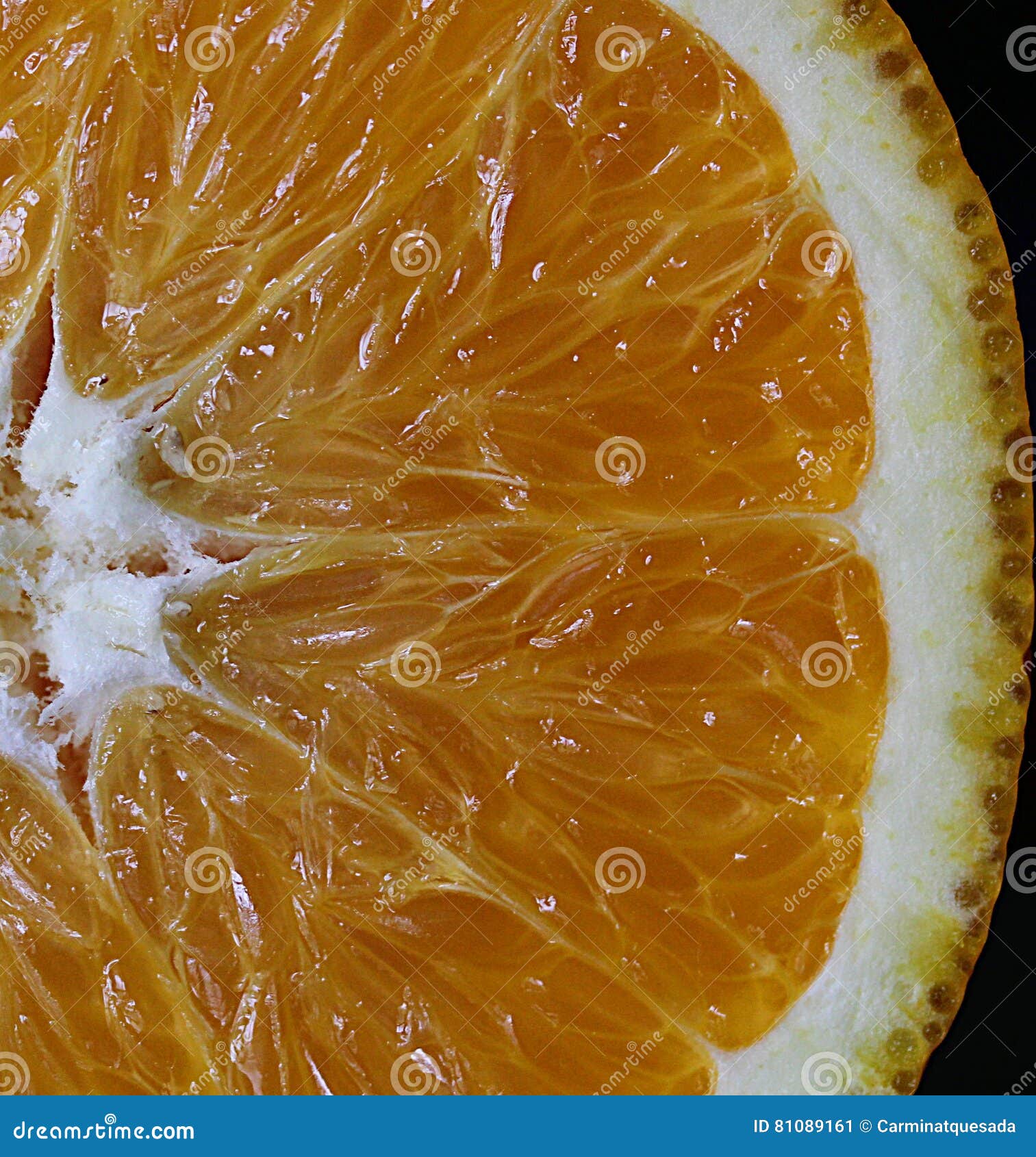 Half of an Orange stock image. Image of natural, candy - 81089161