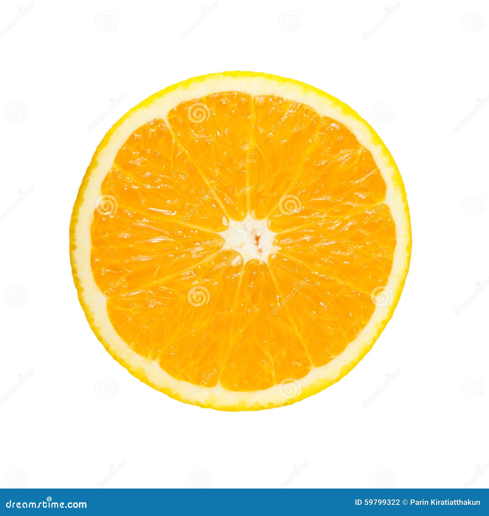 Half of Orange Isolated on a White Background Stock Photo - Image of ...