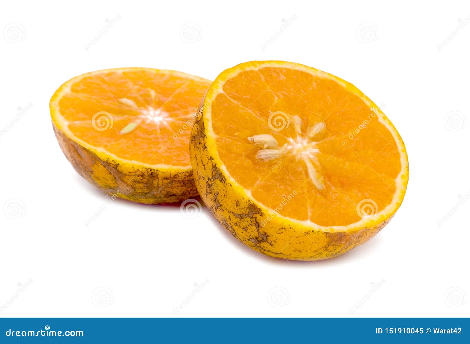 Half of Orange Isolated on the White Background,Thai Fruit Stock Image ...
