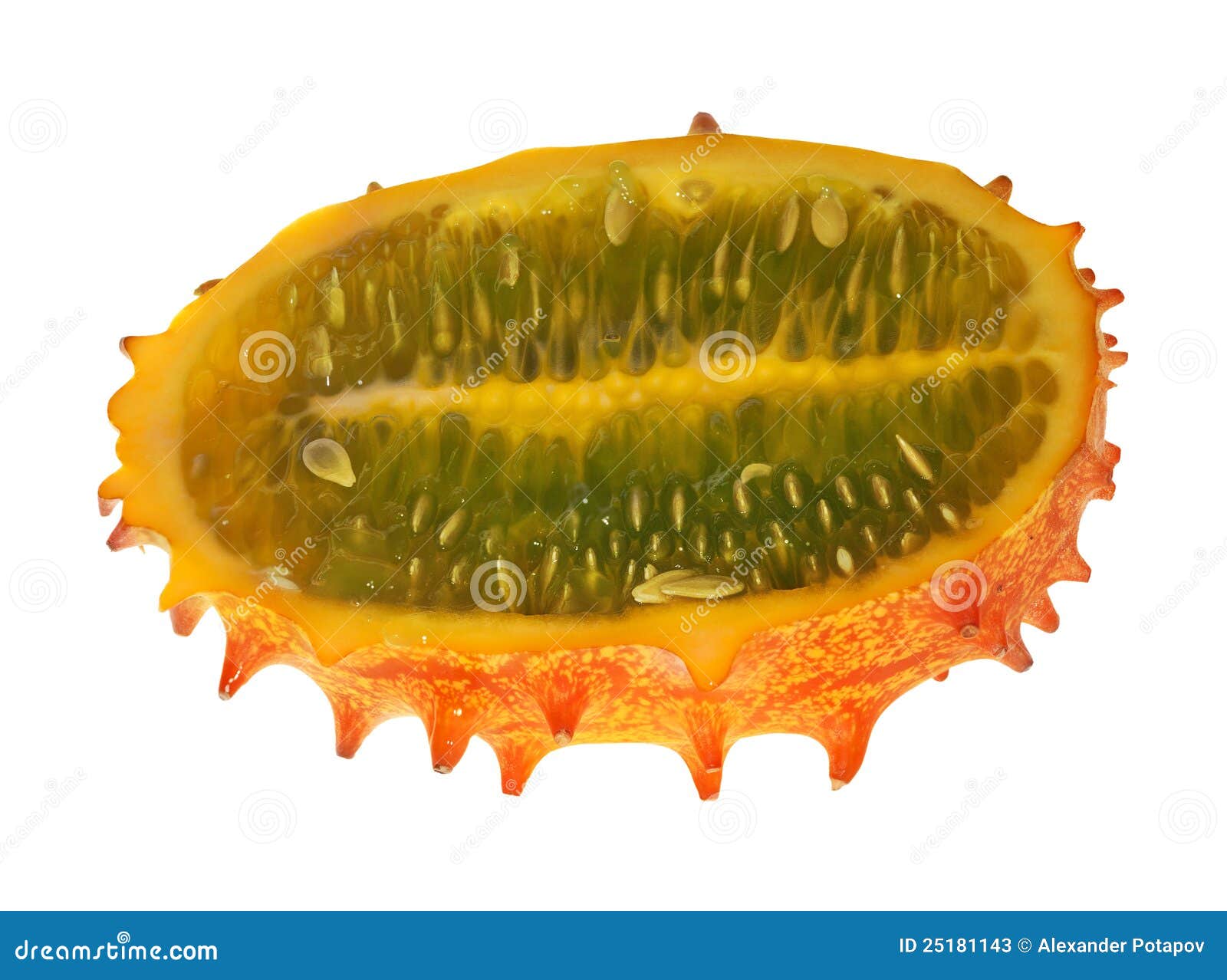 Half of Orange Kawani Cucumber on White Stock Image - Image of dessert ...
