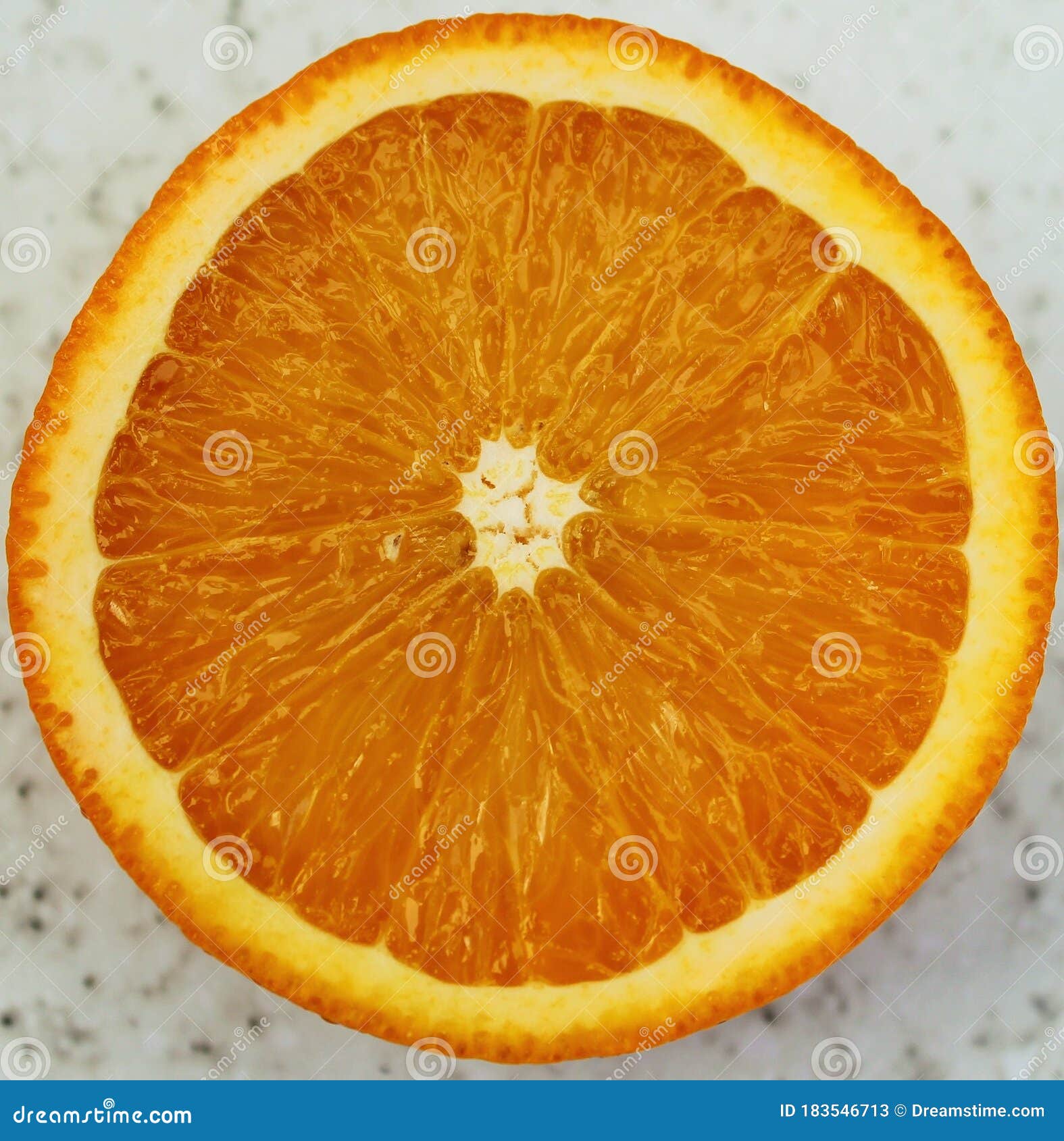 Half an Orange Looks Very Beautiful in the Sun. Stock Image - Image of ...