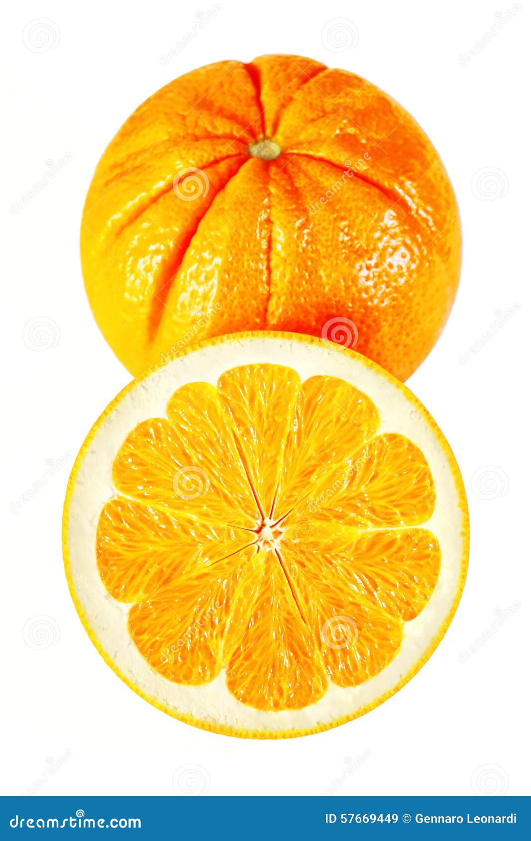 Half orange stock image. Image of food, color, exotic - 57669449