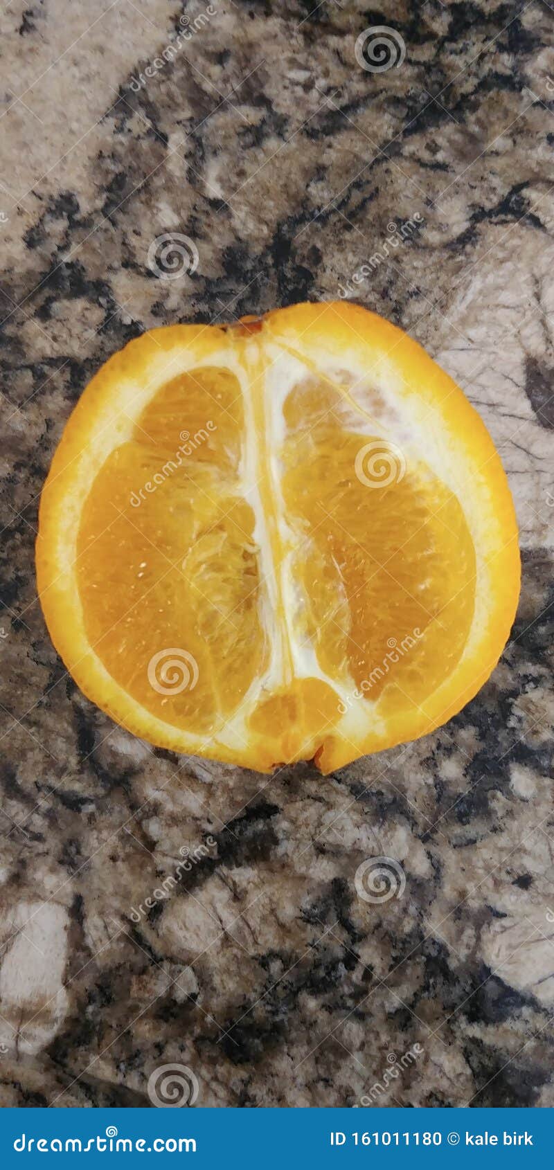 Half Orange Showing Side Slice Stock Photo - Image of orange, slice ...