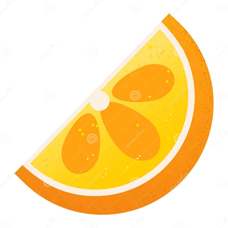Half of orange slice stock vector. Illustration of nature - 255347214