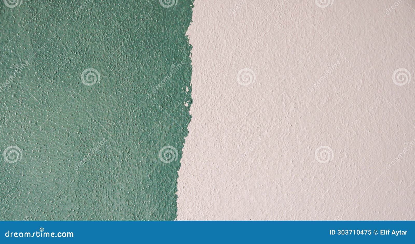 Half Painted Color Wall by Paint Brush Stock Image - Image of modern ...