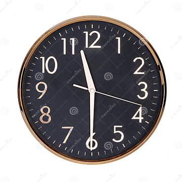 Half Past Eleven on the Clock Stock Image - Image of hour, office: 62597865