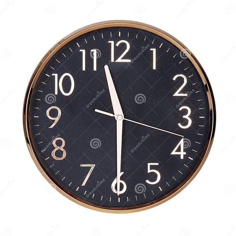 Half Past Eleven on the Clock Stock Image - Image of hour, office: 62597865