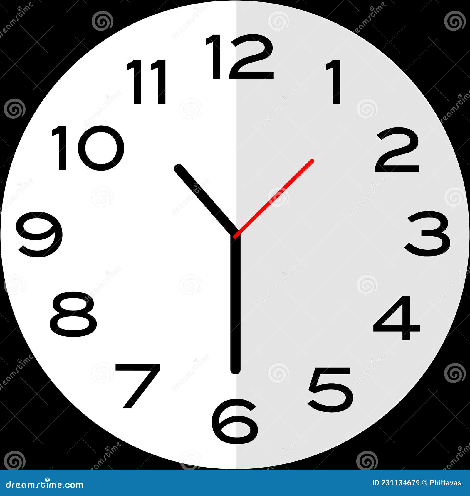 Half Past 10 O`clock Analog Clock Icon Stock Illustration ... Half Past 10 O`clock Analog Clock Icon Stock Illustration ...