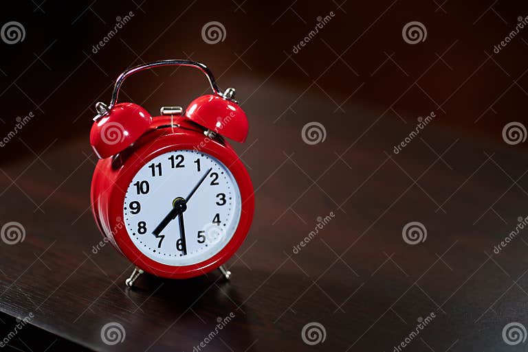Half Past Seven on the Alarm Clock Stock Photo - Image of awake, alert ...