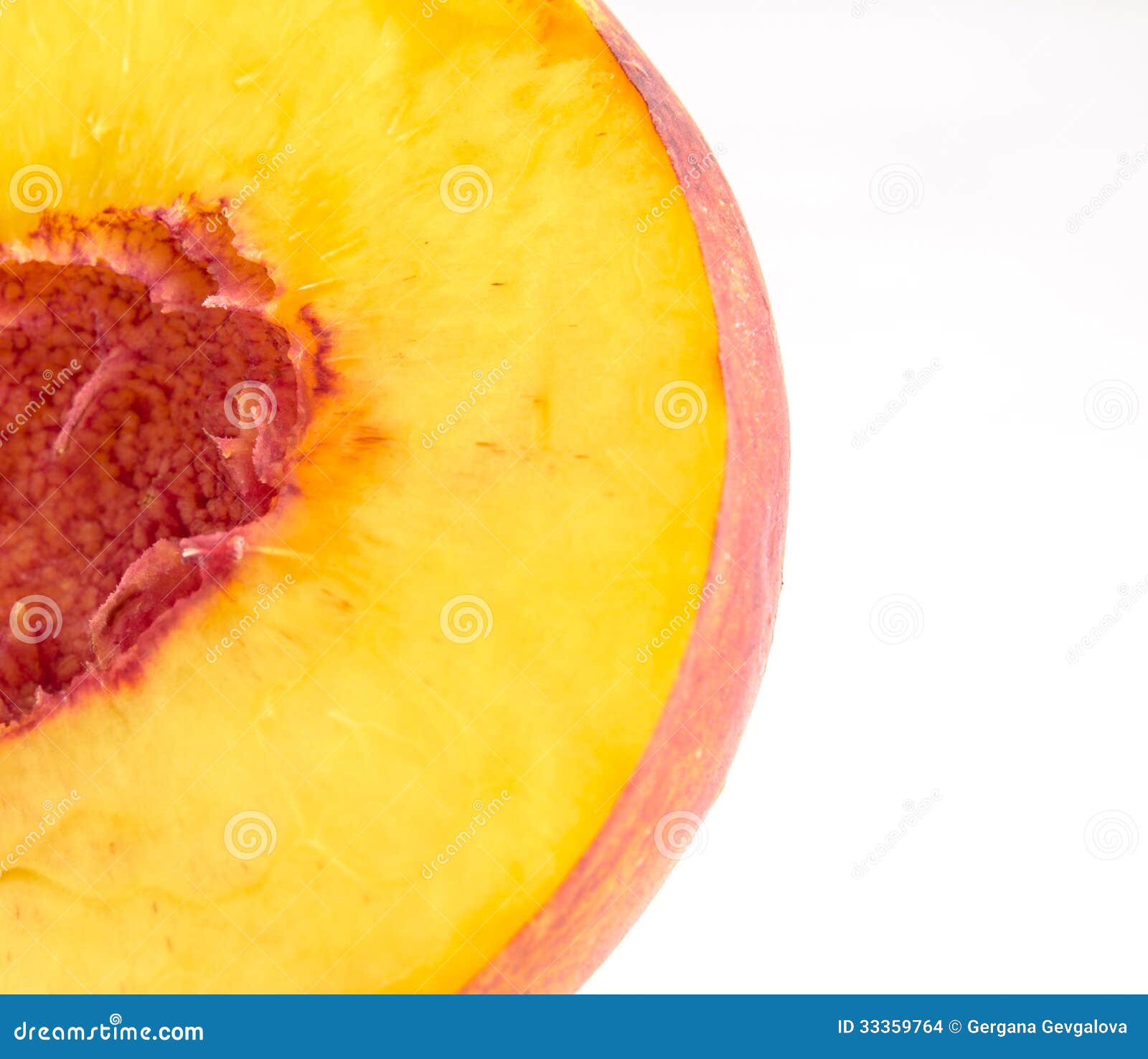 Half peach stock photo. Image of perfect, healthy, nectarine - 33359764