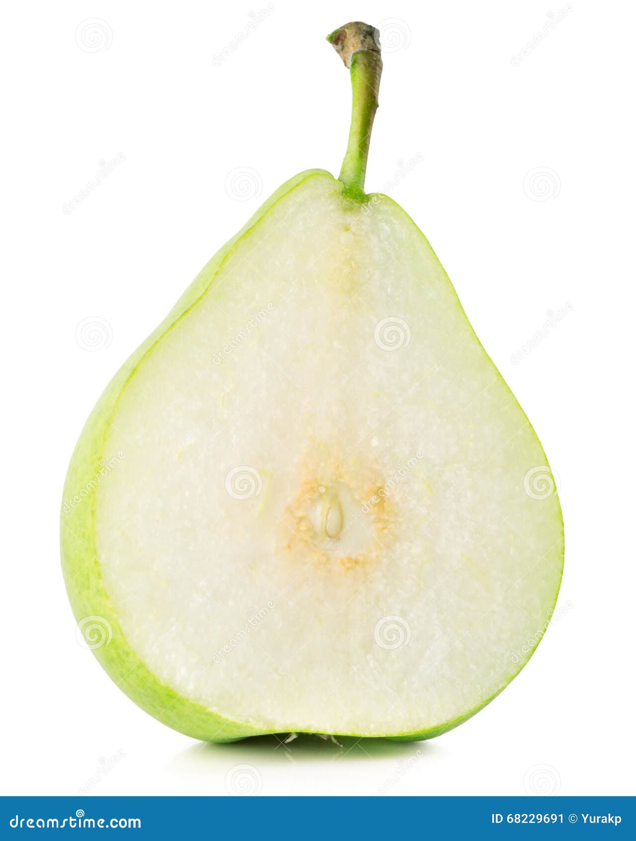 Half of Pear Isolated on the White Background Stock Image - Image of ...