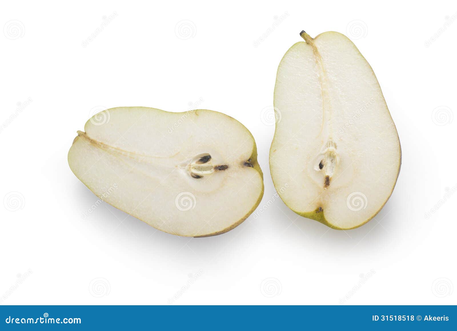 Half pear stock photo. Image of seed, delicious, nutrition - 31518518