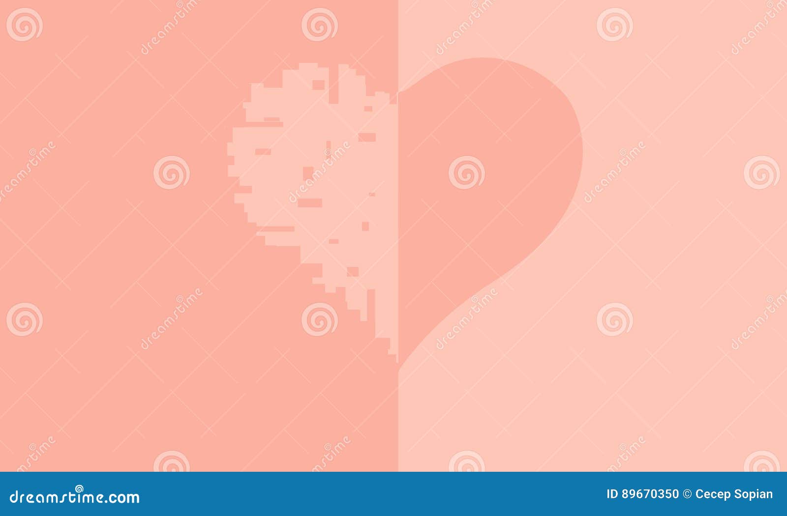 Half of perfect love stock illustration. Illustration of perfect - 89670350