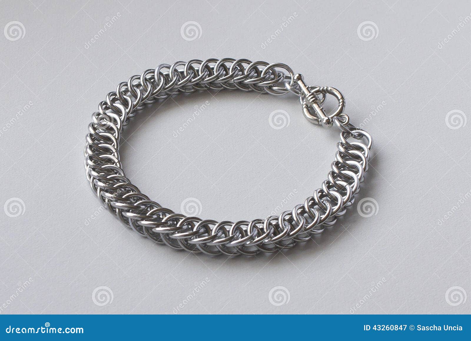 Half Persian Chainmail Bracelet Stock Image - Image of jewelry ...