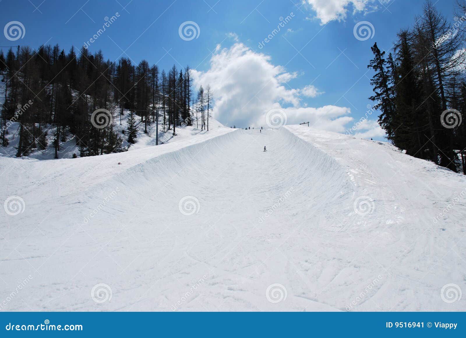 Half pipe stock image. Image of winter, fast, board, pipe - 9516941