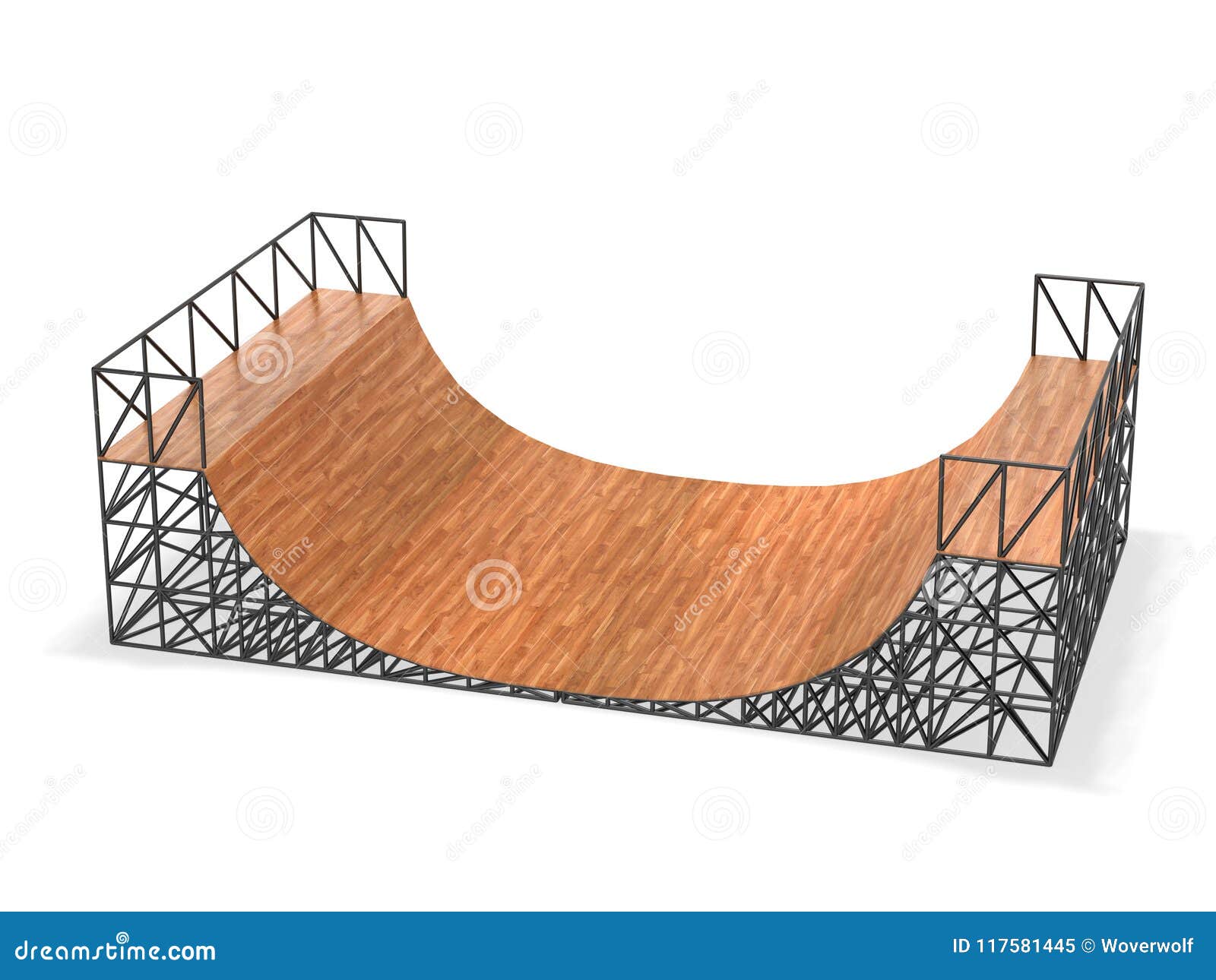 Half Of The Ramp View From Different Angles Royalty-Free Illustration ...