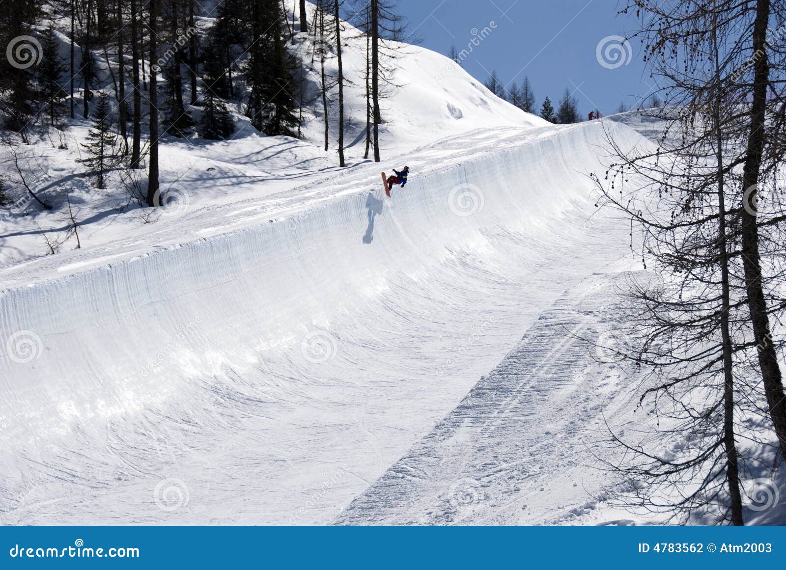 Half pipe trail stock photo. Image of daring, mountain - 4783562