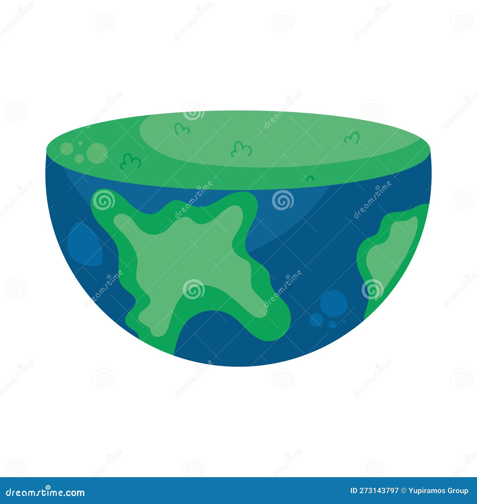 Half planet earth stock vector. Illustration of ecology - 273143797