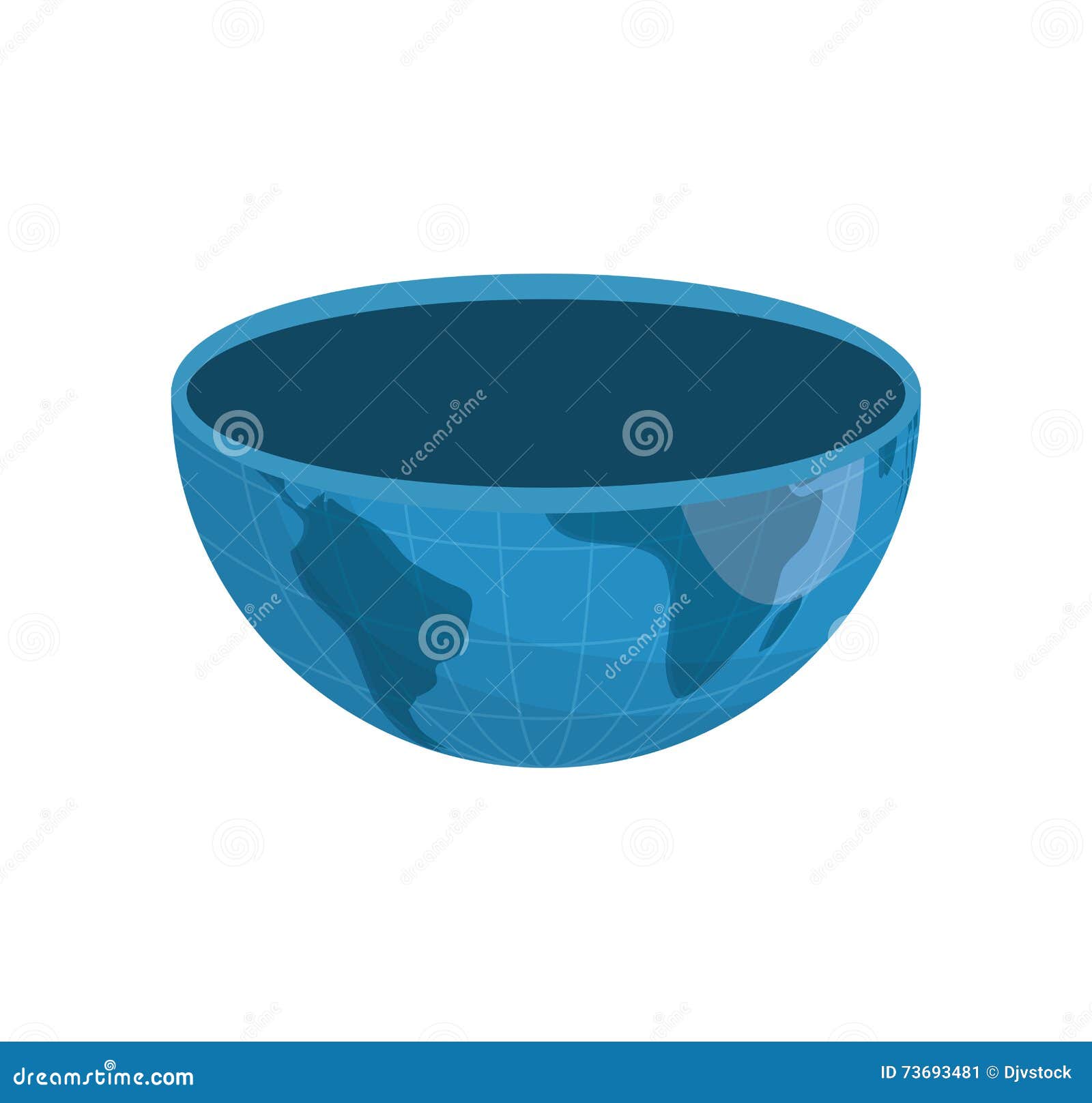 Half of Planet Icon. Earth Design. Vector Graphic Stock Vector ...
