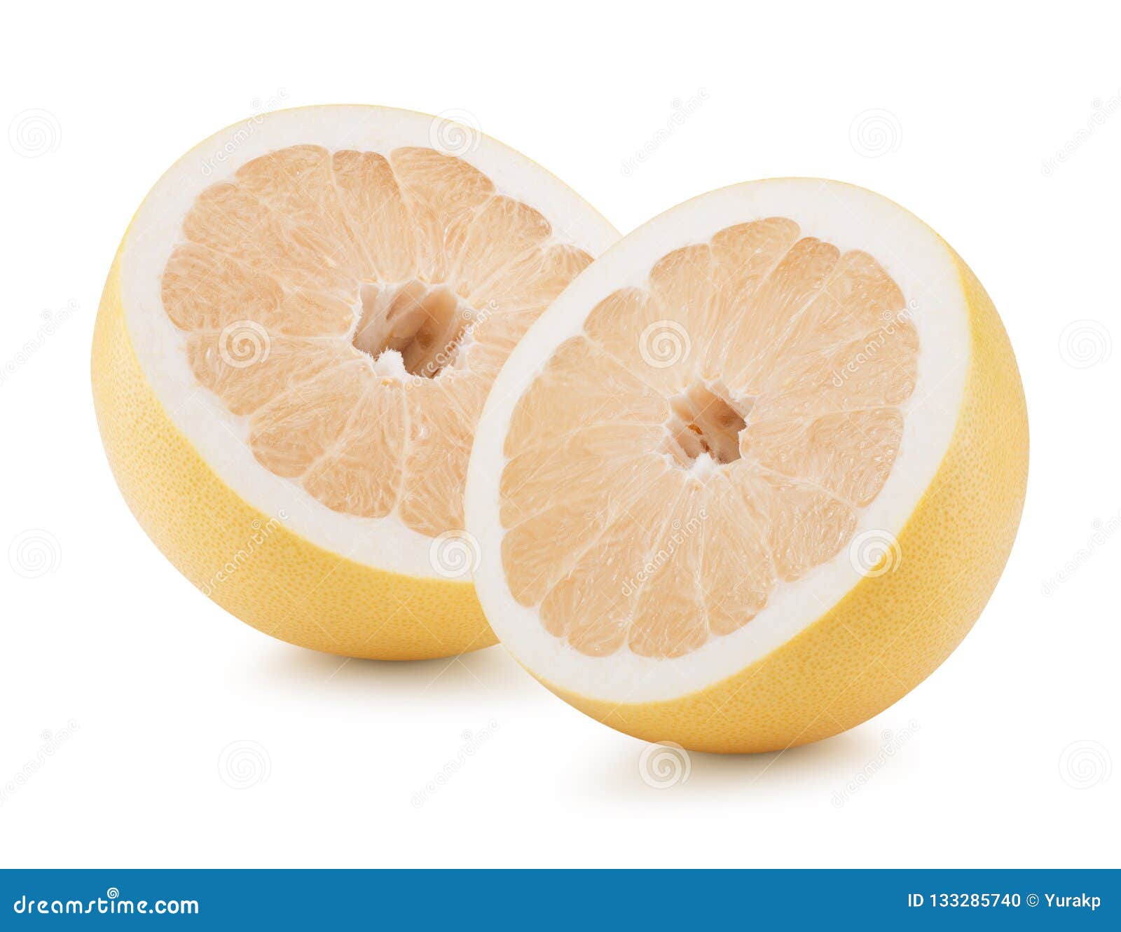 Half of Pomelo Isolated on a White Background Stock Photo - Image of ...