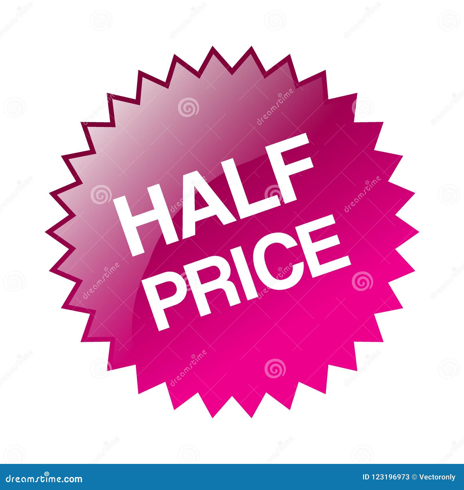 Half price stock illustration. Illustration of offer - 123196973