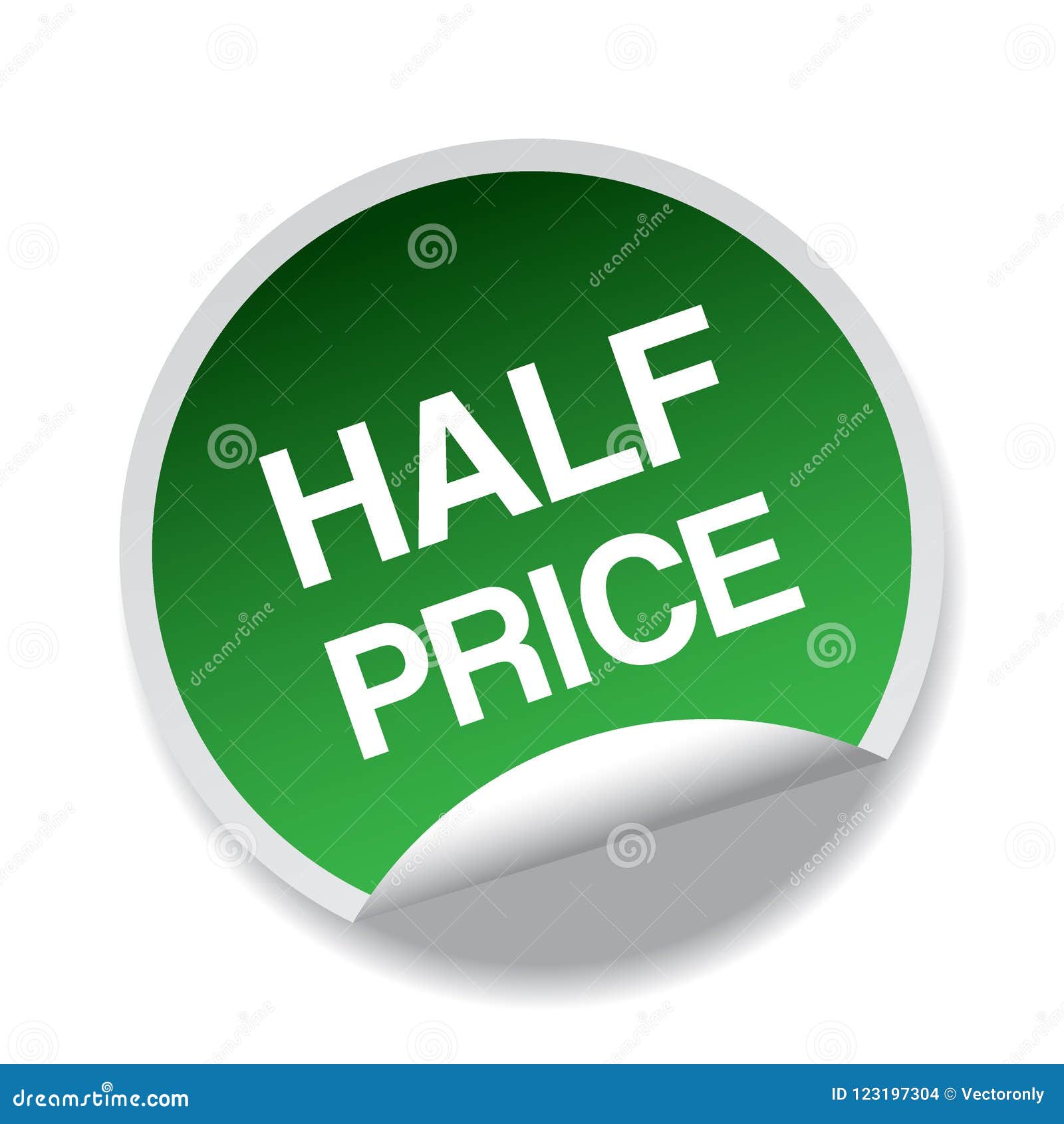 Half price stock illustration. Illustration of icon - 123197304