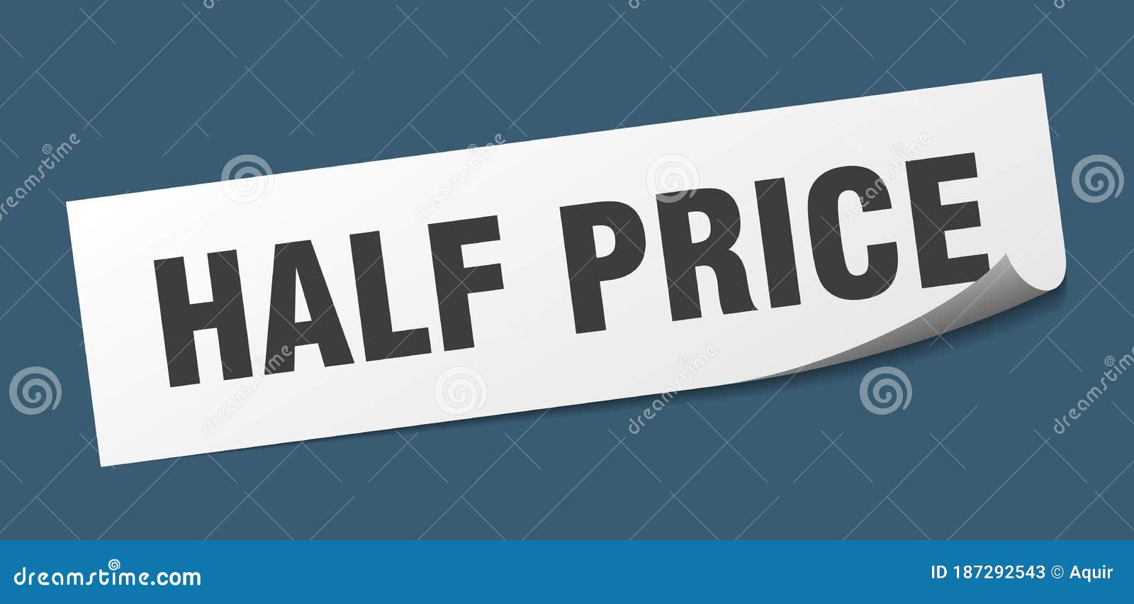 Half Price Sticker. Half Price Square Isolated Sign Stock Vector ...