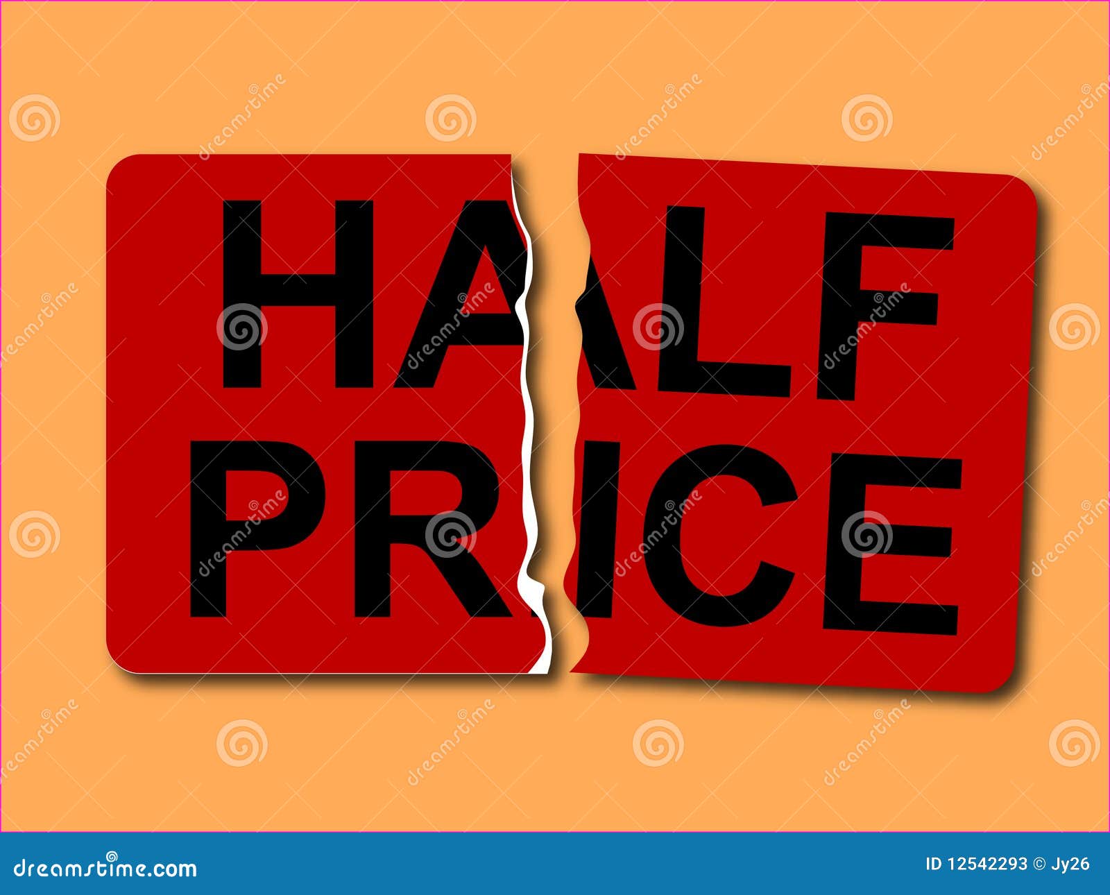 Half Price Hang Label Royalty-Free Stock Photo | CartoonDealer.com ...