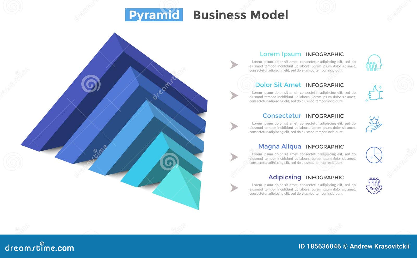 Modern Infographic Vector Template Stock Vector - Illustration of ...