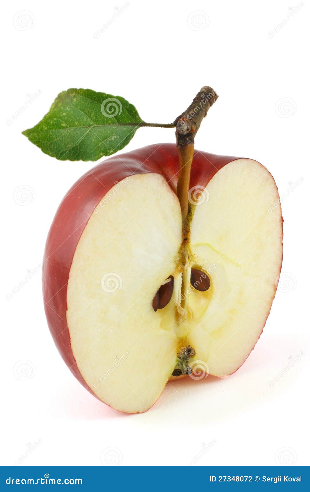 Half Of Red Apple Stock Photography - Image: 27348072