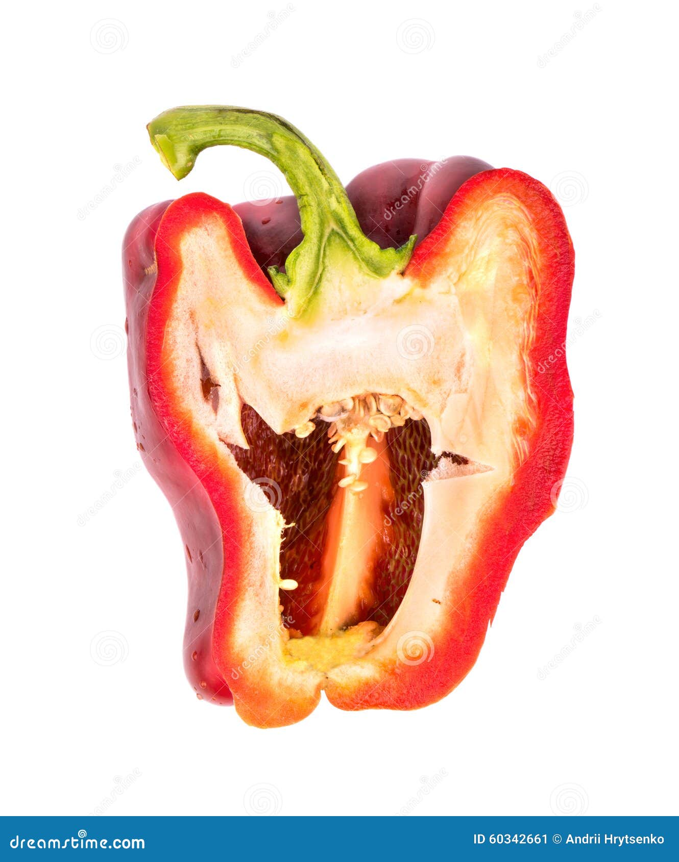 Half red pepper stock image. Image of food, green, fruits - 60342661