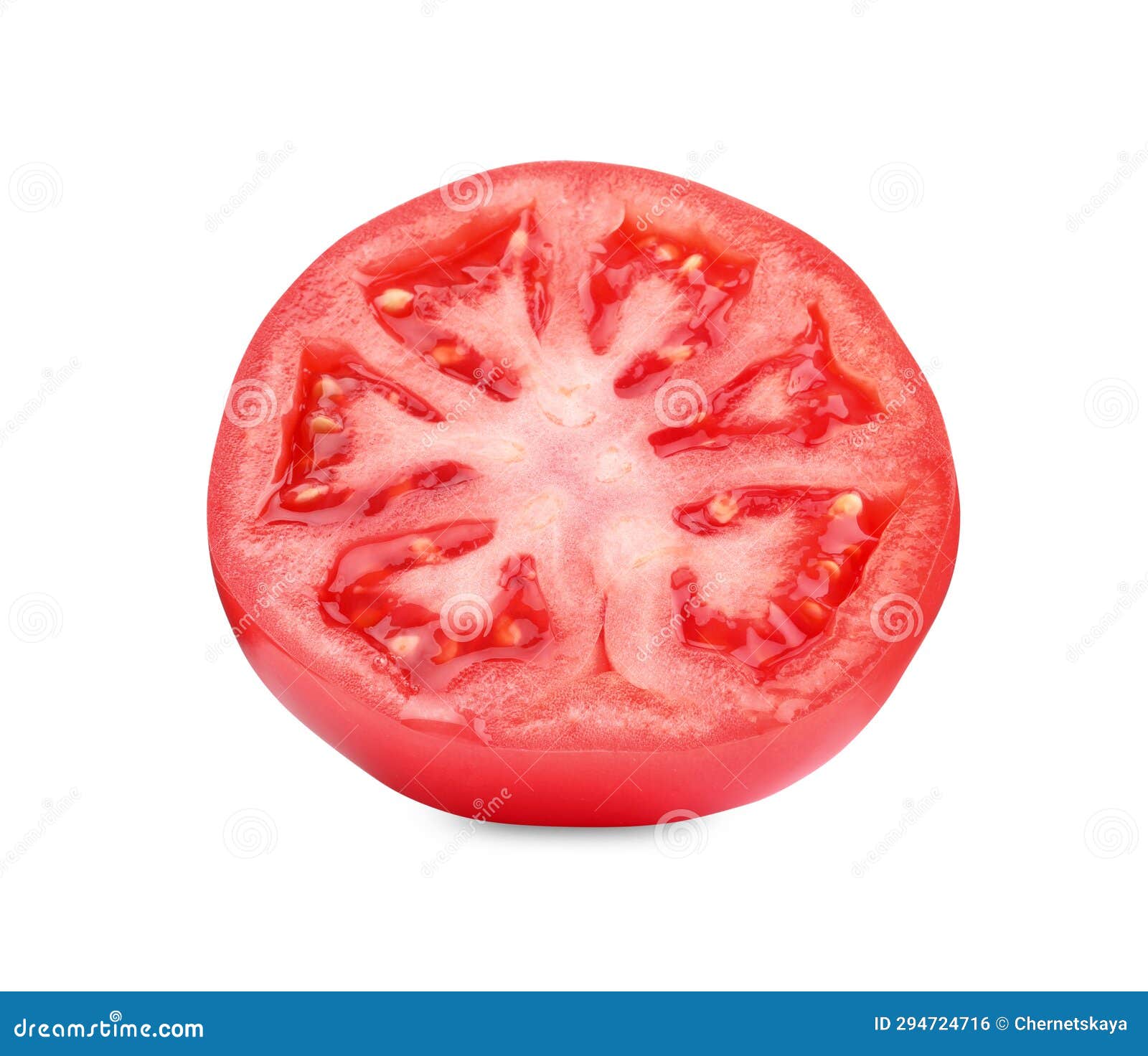 Half of Red Ripe Tomato Isolated on White Stock Photo - Image of fresh ...