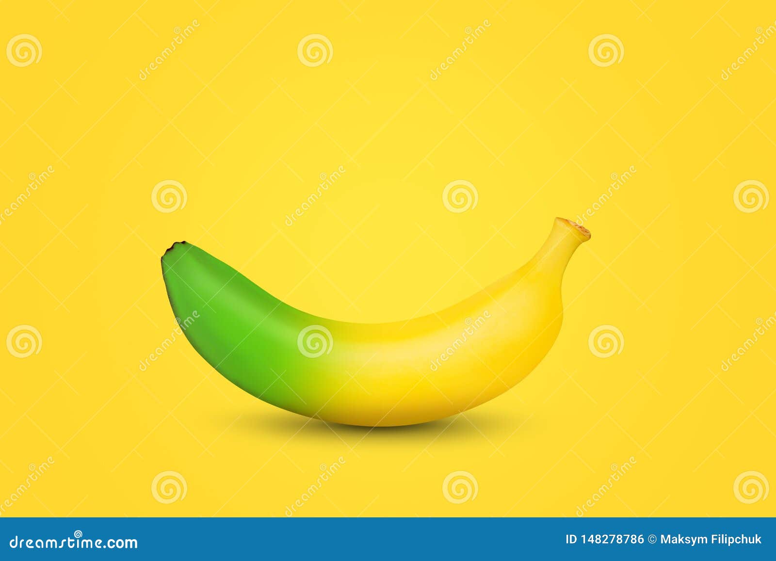 Half ripe banana stock photo. Image of colors, summer - 148278786