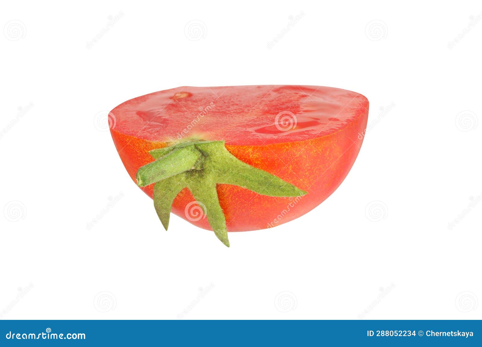 Half of Ripe Cherry Tomato Isolated on White Stock Photo - Image of ...