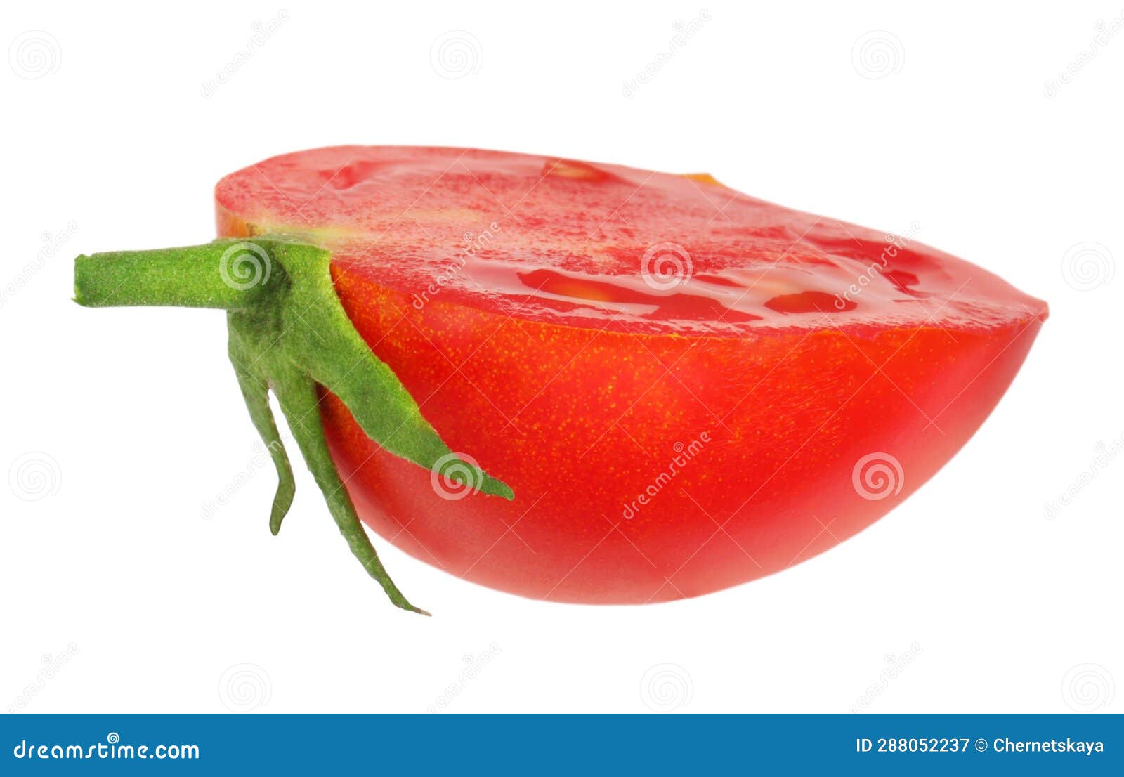 Half of Ripe Cherry Tomato Isolated on White Stock Image - Image of ...