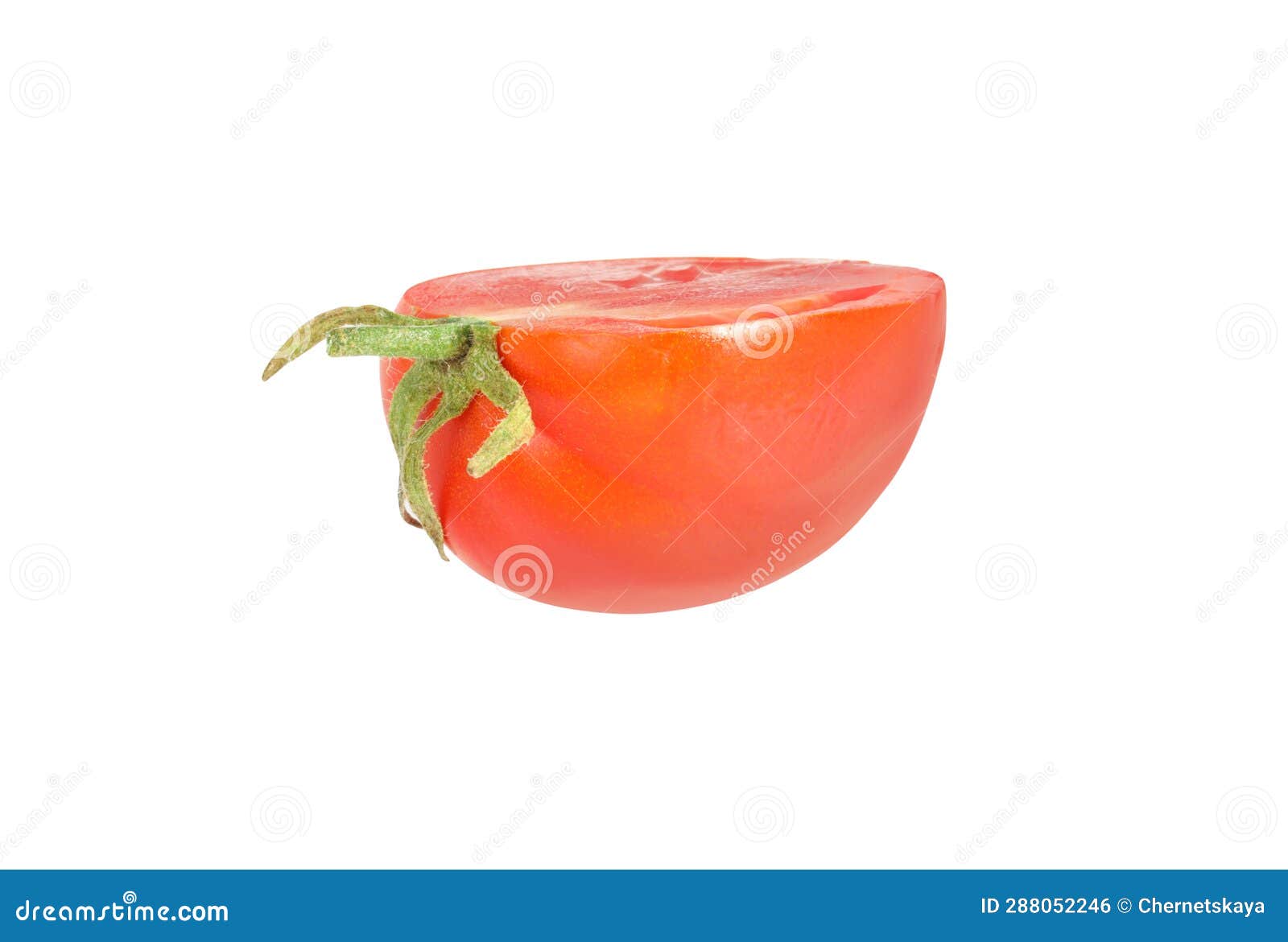 Half of Ripe Cherry Tomato Isolated on White Stock Photo - Image of ...