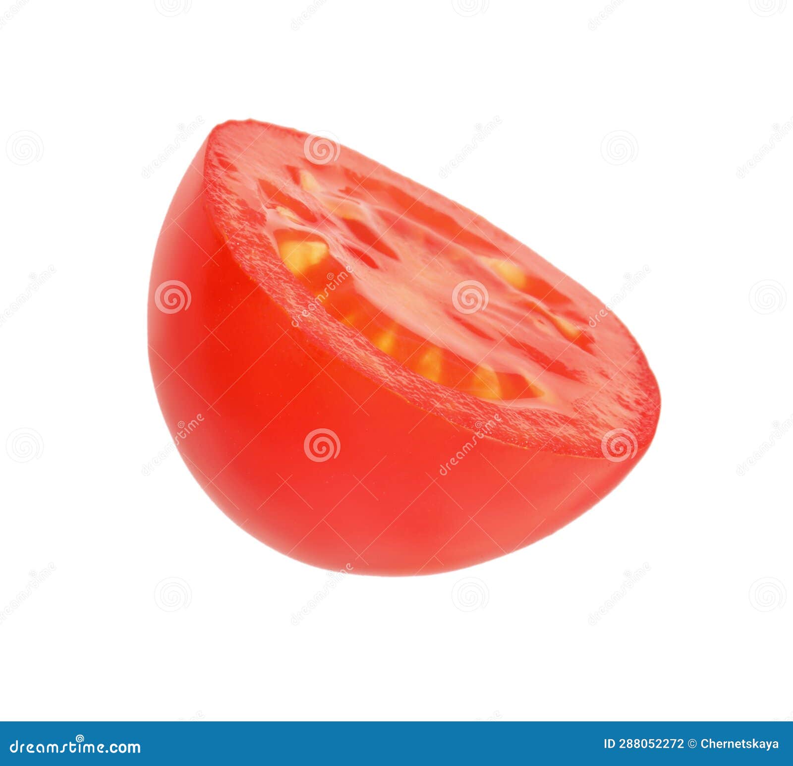 Half of Ripe Cherry Tomato Isolated on White Stock Photo - Image of ...