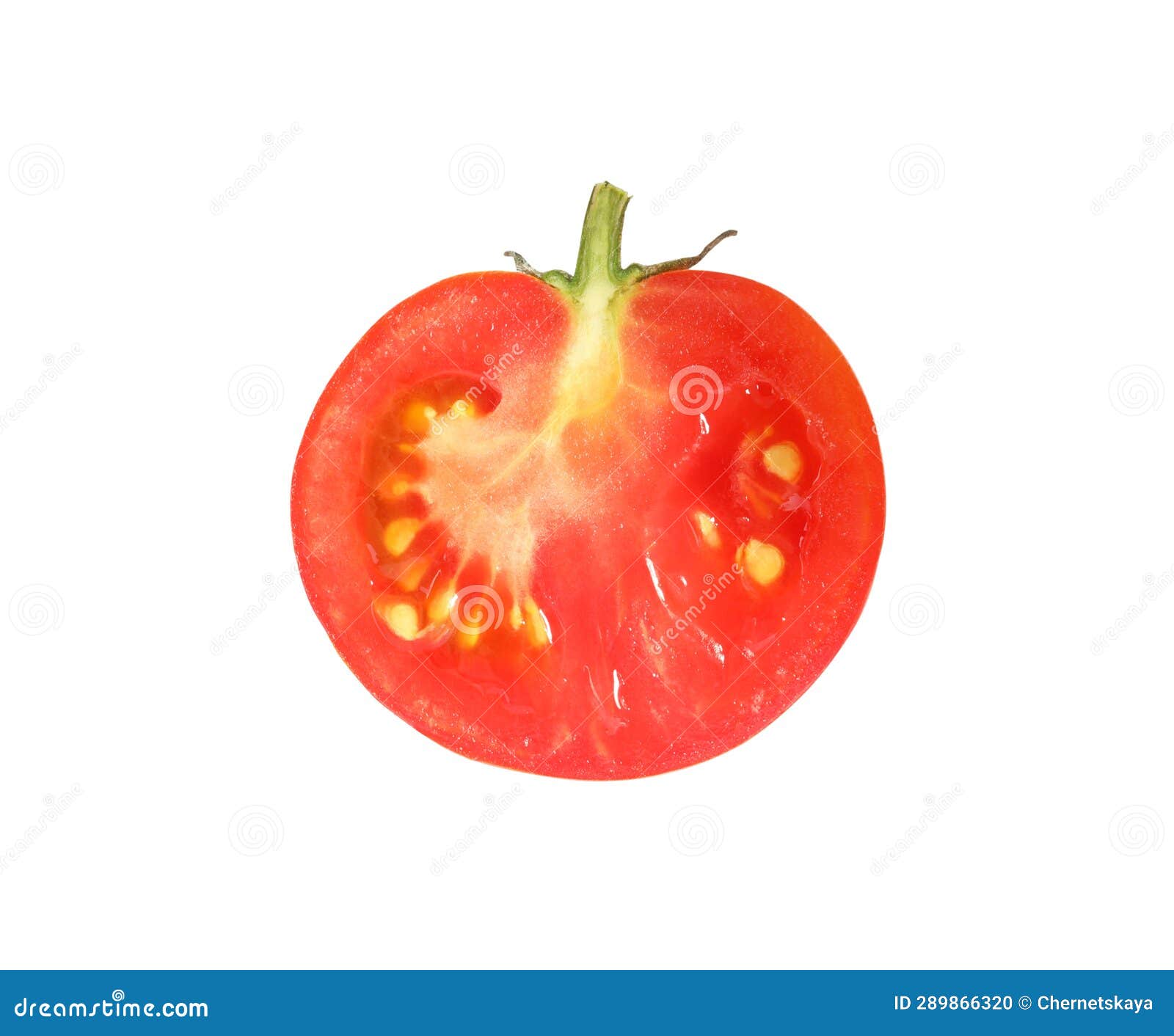 Half of Ripe Cherry Tomato Isolated on White Stock Photo - Image of ...